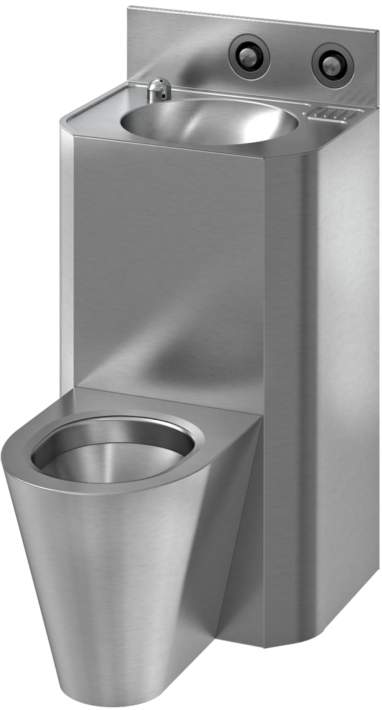 Stainless Steel Wall Hung Toilet Vandal Resistant - PORTINOX
