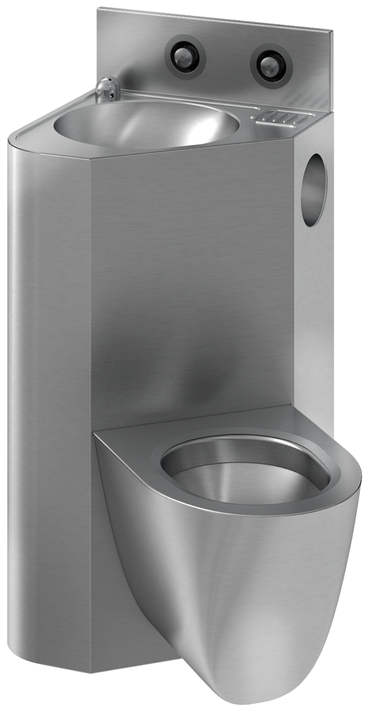 Stainless Steel Wall Hung Toilet Vandal Resistant - PORTINOX
